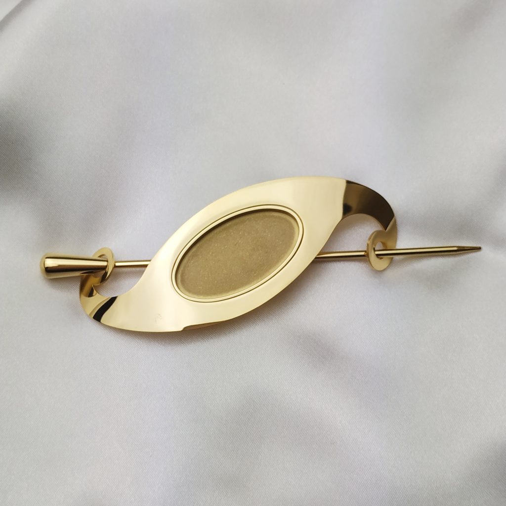 Broche à cheveux – Spirale | ATELIER BABYLON MOSAIC